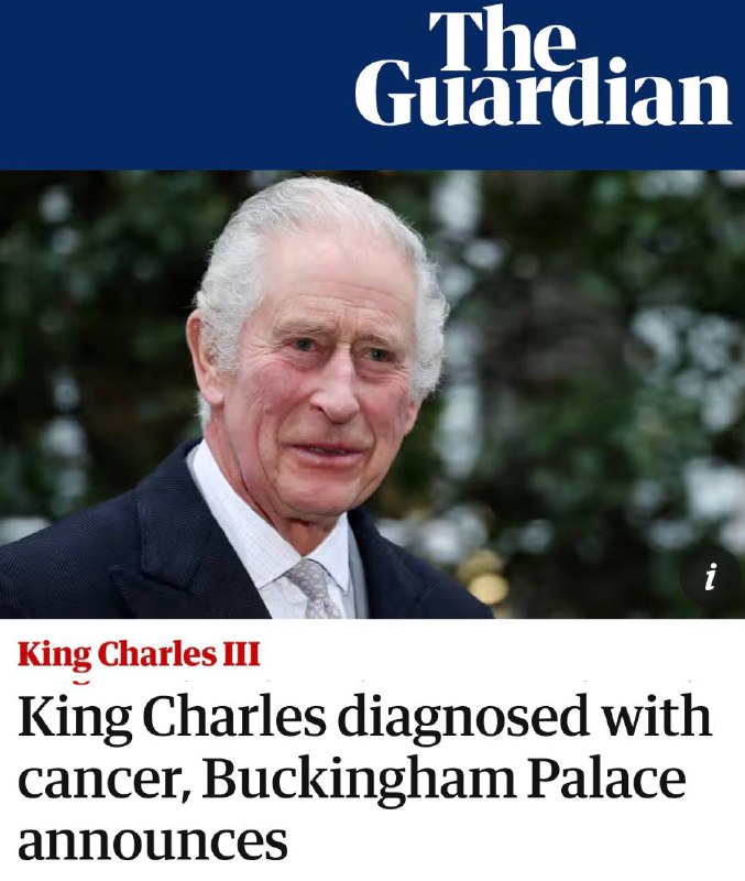 Iravunk.com | Չարլզ III թագավորի մոտ քաղցկեղ է ախտորոշվել. Բուքինգհեմյան պալատ